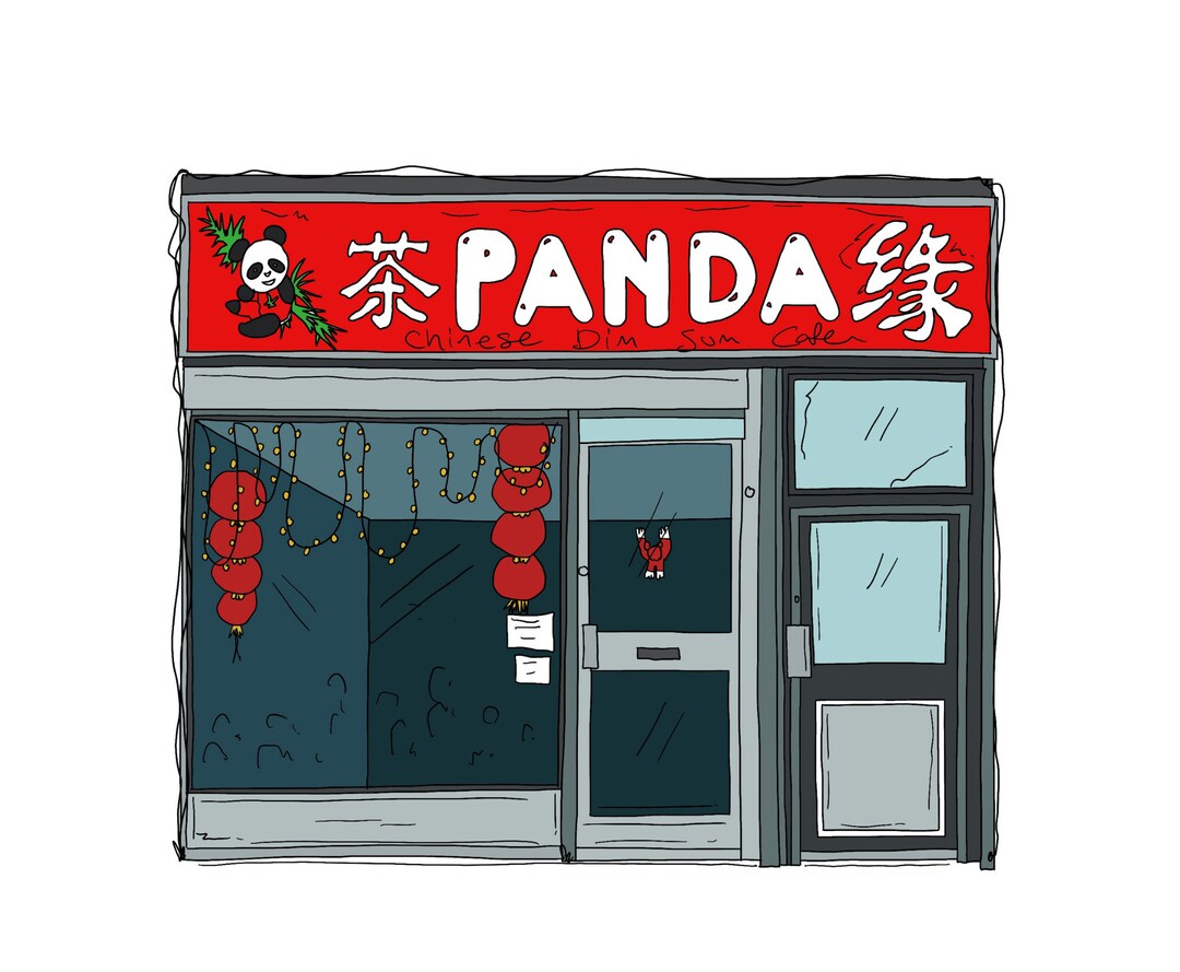 Panda Dim Sum Cafe Leytonstone Wall Art Print E11 East London, Wanstead ...