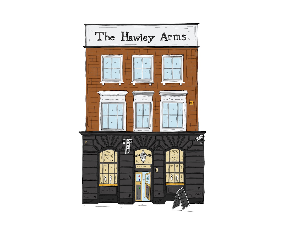 Hawley Arms Camden Town Wall Art Print NW1 Chalk Farm Music - Etsy