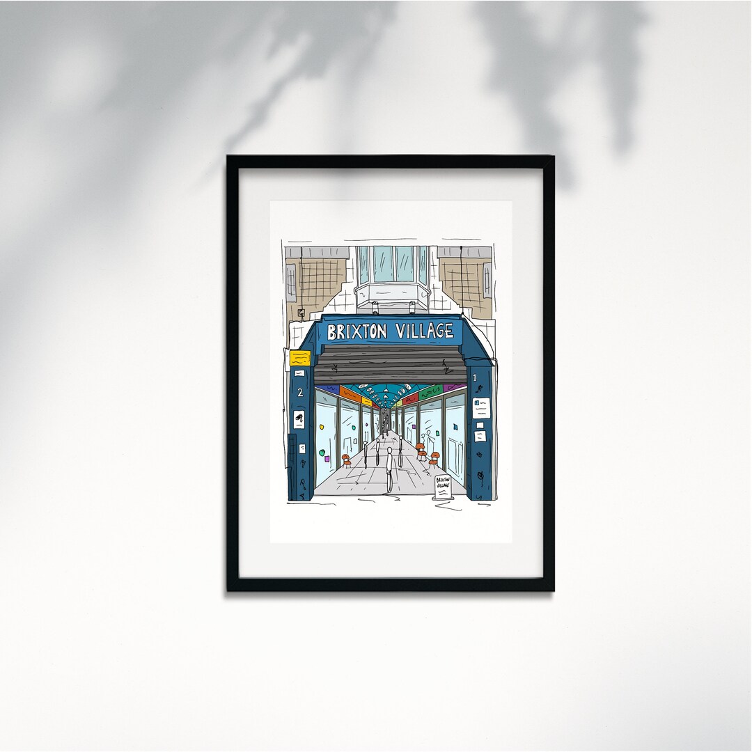 Brixton Village Market Row Wall Art Print SW9 Coldharbour - Etsy