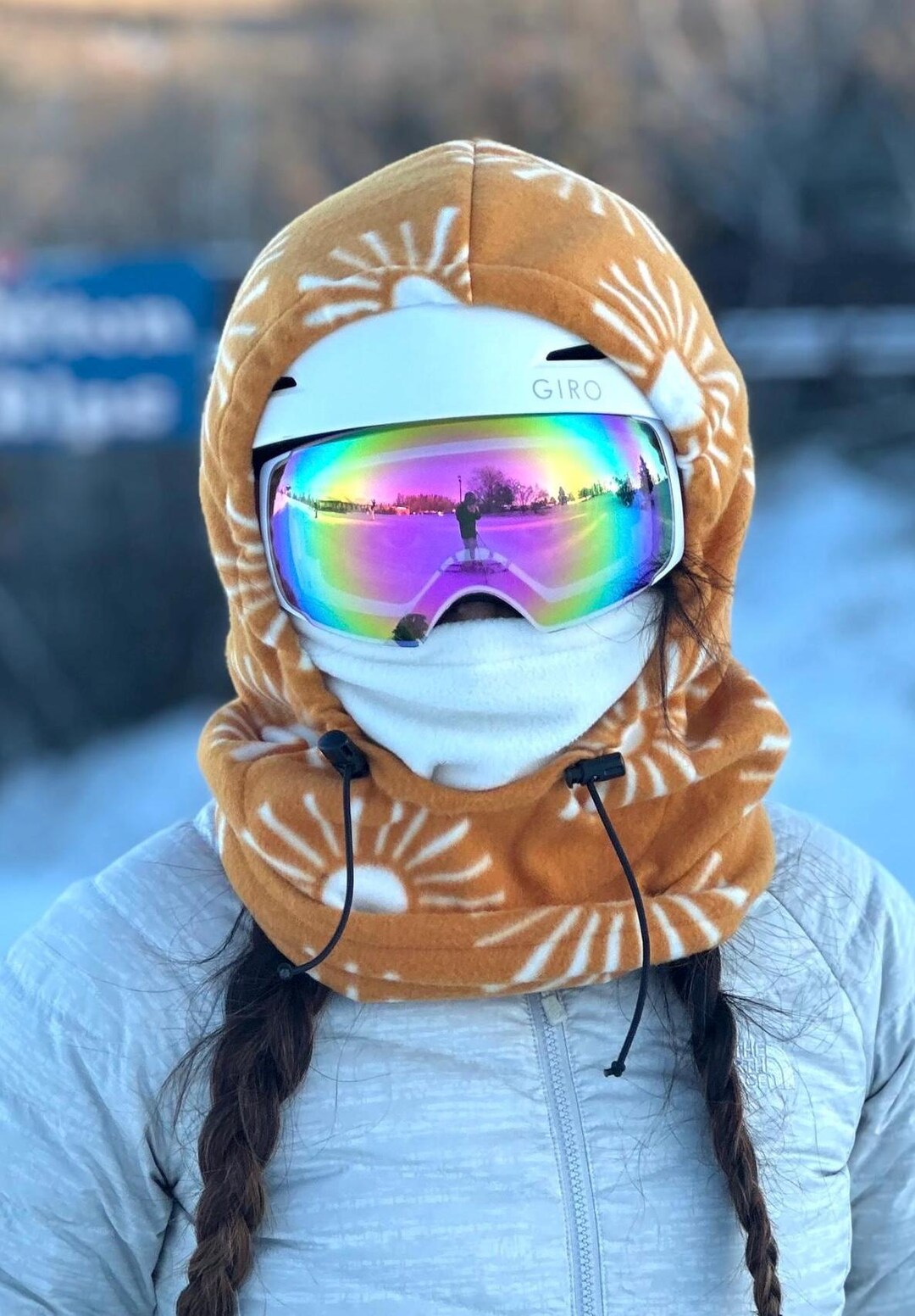 Ski Hood, Over the Helmet Hood, Balaclava, Ski Helmet Cover, Ski Mask ...