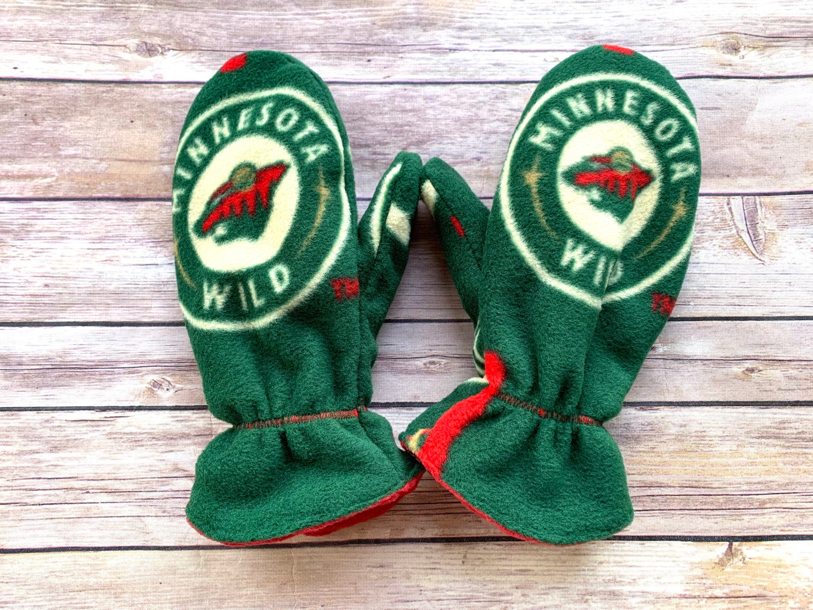 Minnesota Wild Fleece Mittens/headband/socks (sold Separately) - Etsy