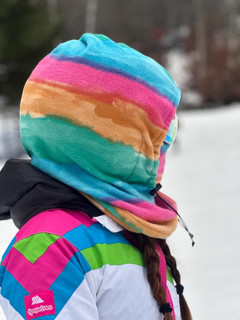 Ski Hood, Over the Helmet Hood, Balaclava, Ski Helmet Cover, Ski Mask ...