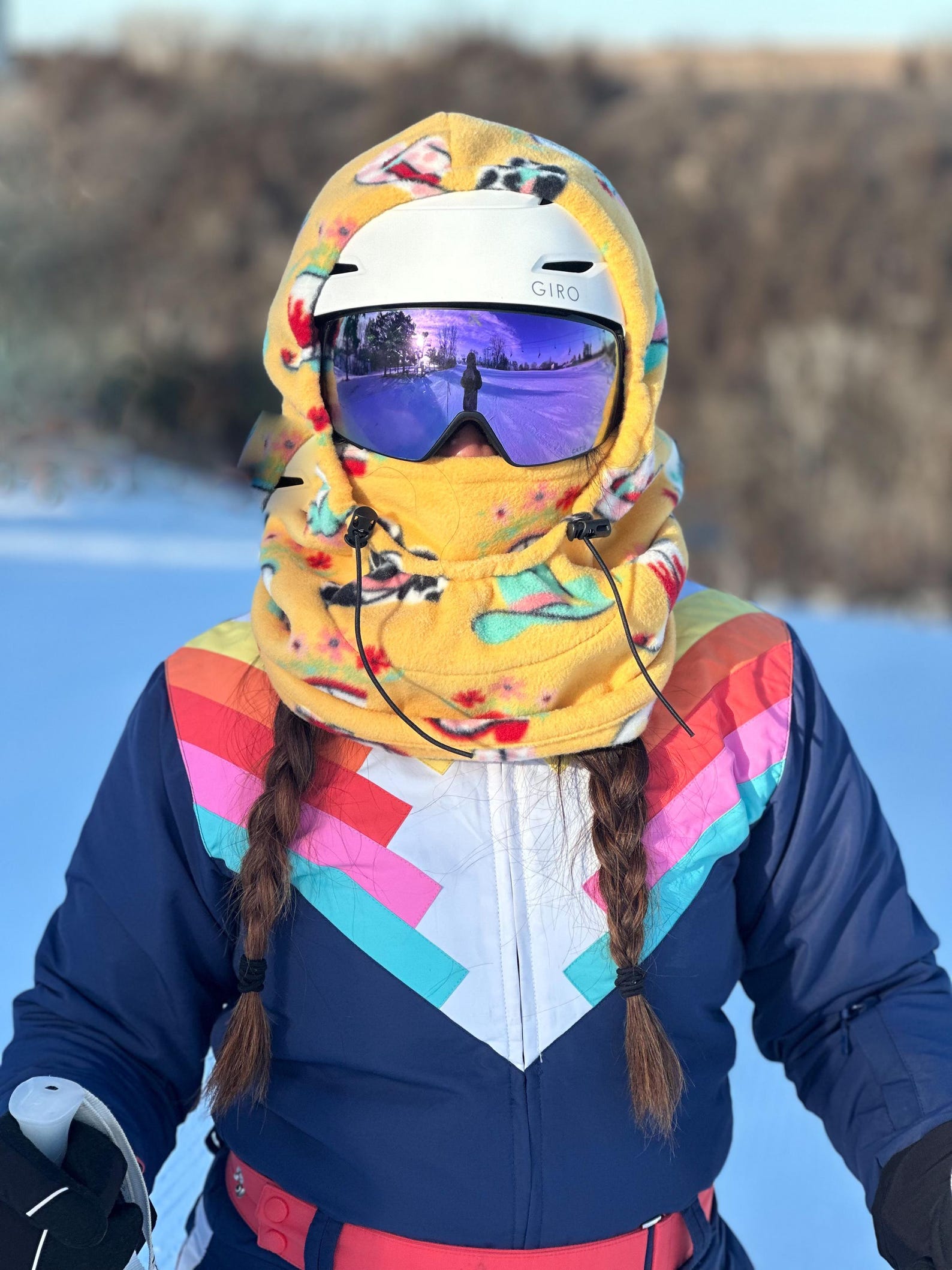 Ski Hood, Over the Helmet Hood, Balaclava, Ski Helmet Cover, Ski Mask ...