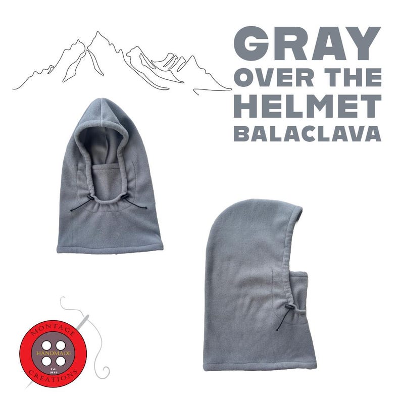 Ski Hood, Over the Helmet Hood, Balaclava, Ski Helmet Cover, Ski Mask ...