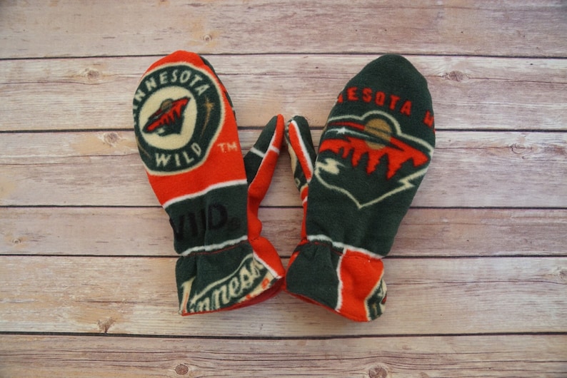 Minnesota Wild Fleece Mittens/headband/socks (sold Separately) - Etsy