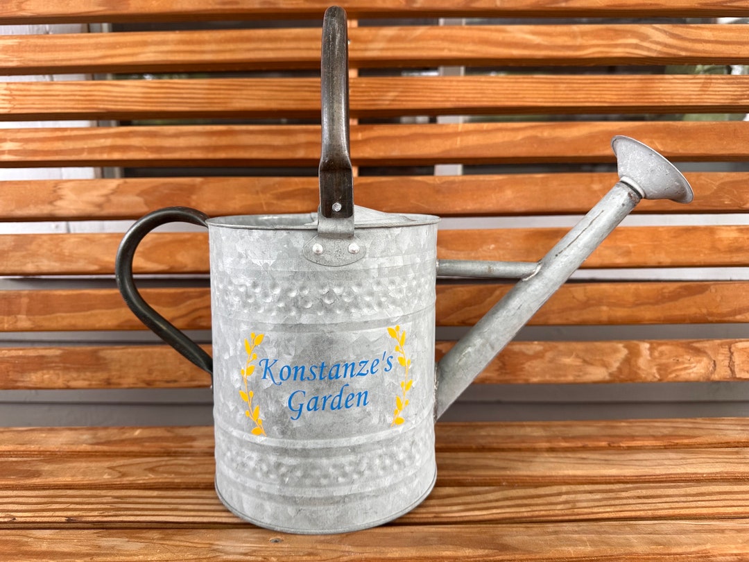 Personalized Galvanized Watering Cans/metal Can/mother’s Gift/gardening ...