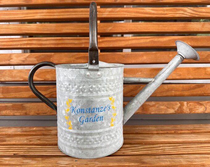 Personalized Galvanized Watering Cans/metal Can/mother’s Gift/gardening ...