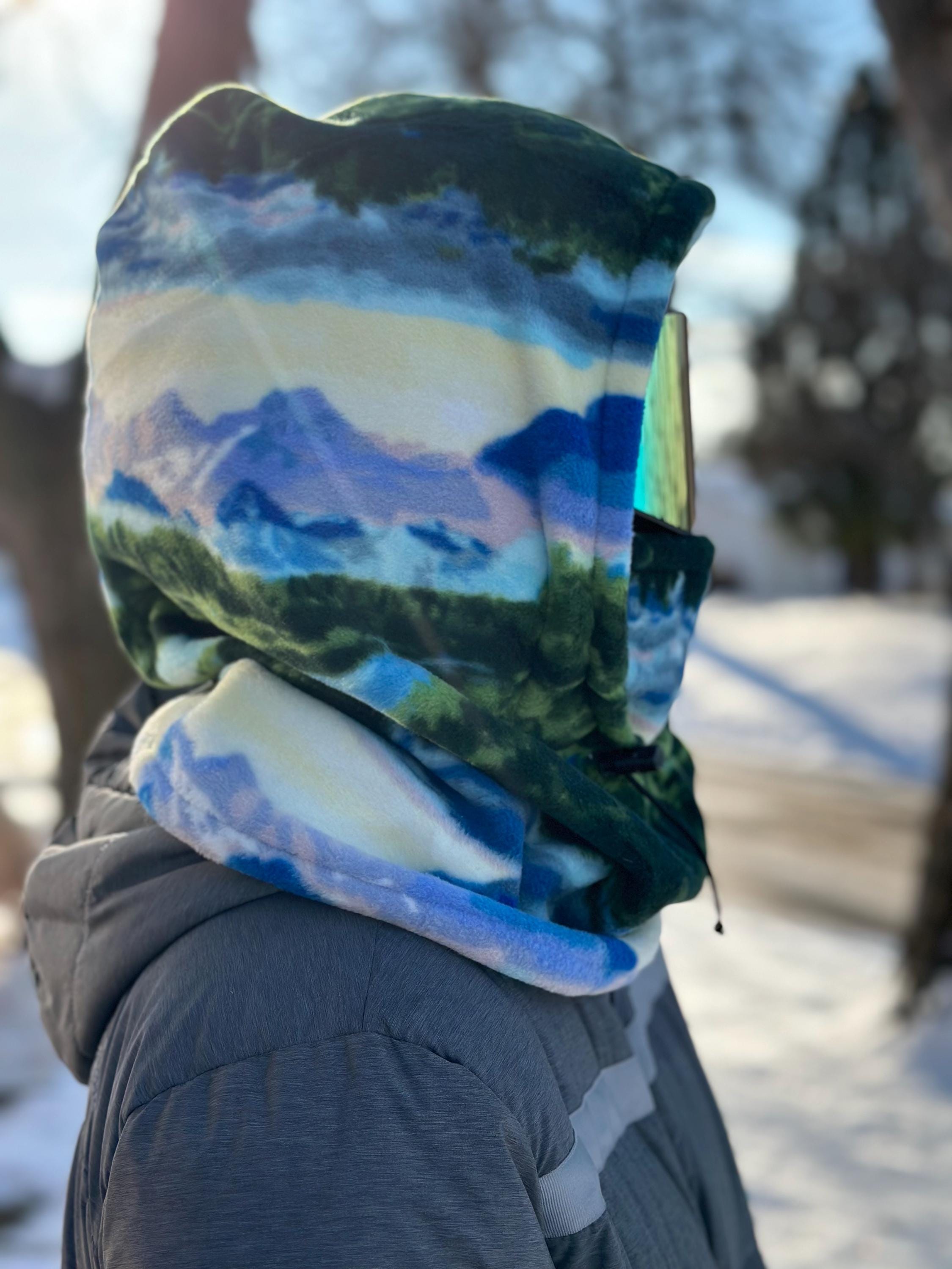 Ski Hood, Over the Helmet Hood, Balaclava, Ski Helmet Cover, Ski Mask ...