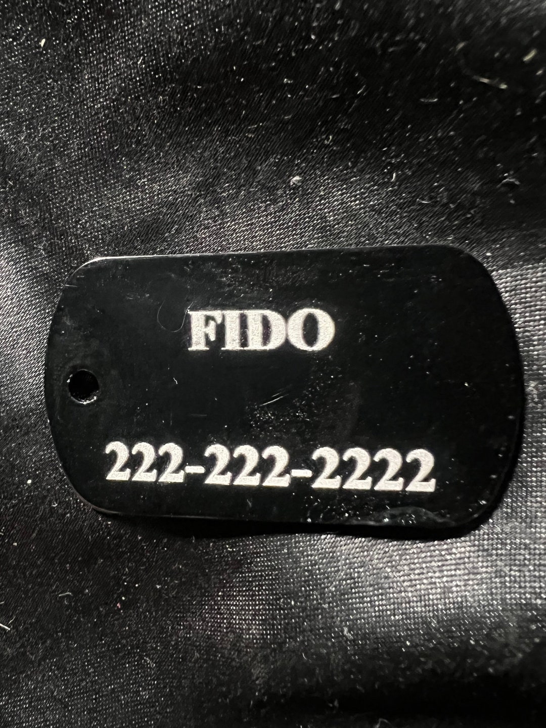 Laser Etched Aluminum Dog Tag With QR Code - Etsy