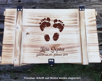 Memory Box Personalized With Engraving Motif Text for - Etsy