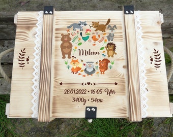 Memory Box Personalized With Engraving Motif Text for - Etsy