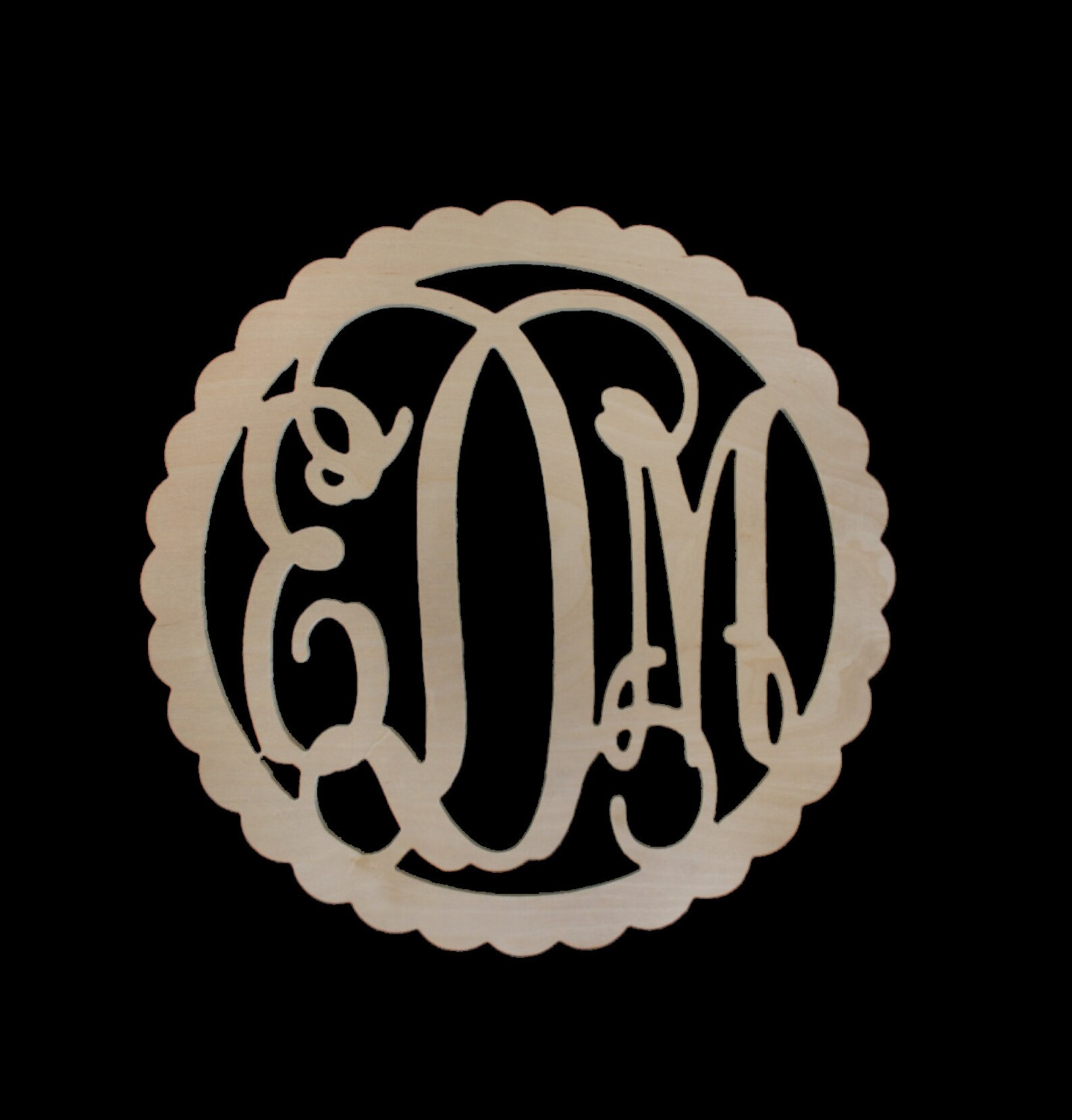 Wood Monogram Letters Choose from Monogram Wood Pumpkin | Etsy