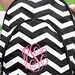 Monogram Backpack Black and White Sadie or Pink and White Sadie Set ...