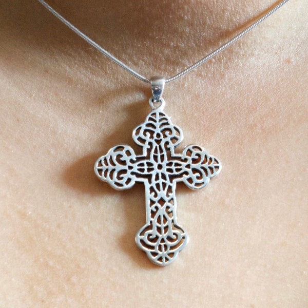 Glass Cross Pendant - Etsy