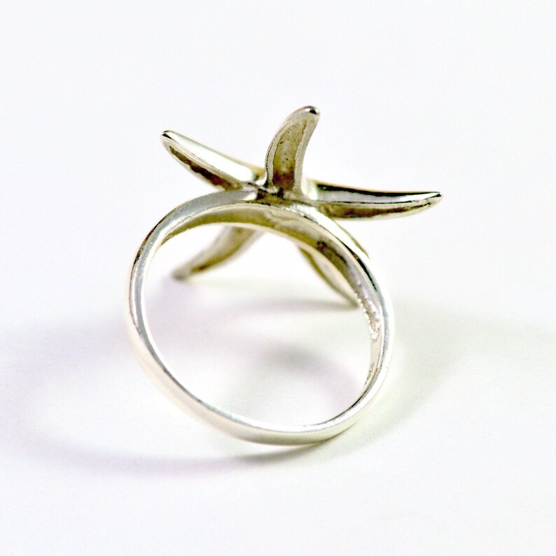 Starfish Ring // Silver Rings // Sterling Silver Ring // - Etsy