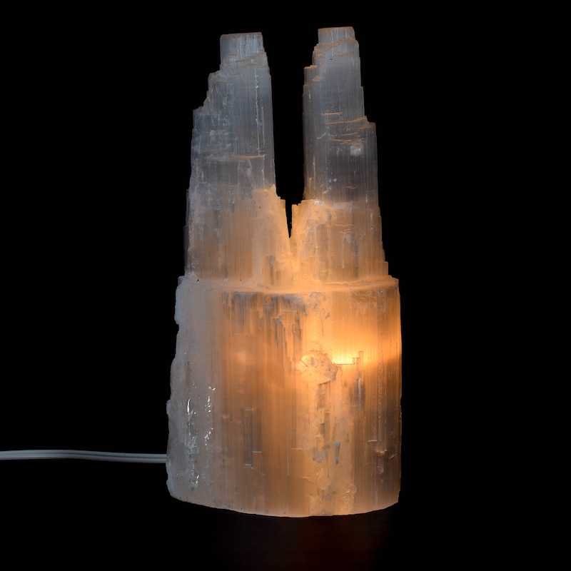 Selenite Lamp - Etsy