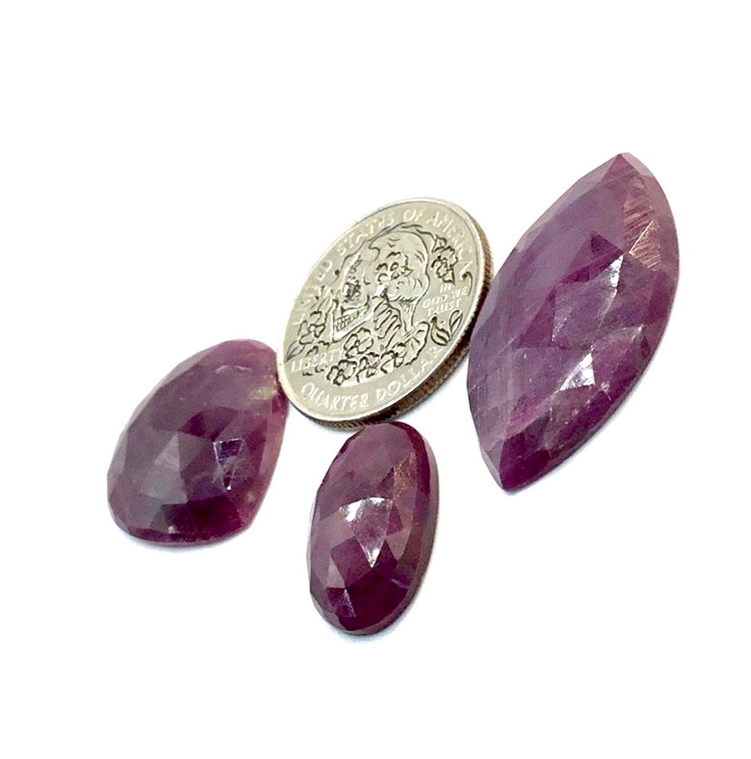 Rose Cut Ruby Cabochon Lots // Ruby Cabochon // Gems // Cabochons ...