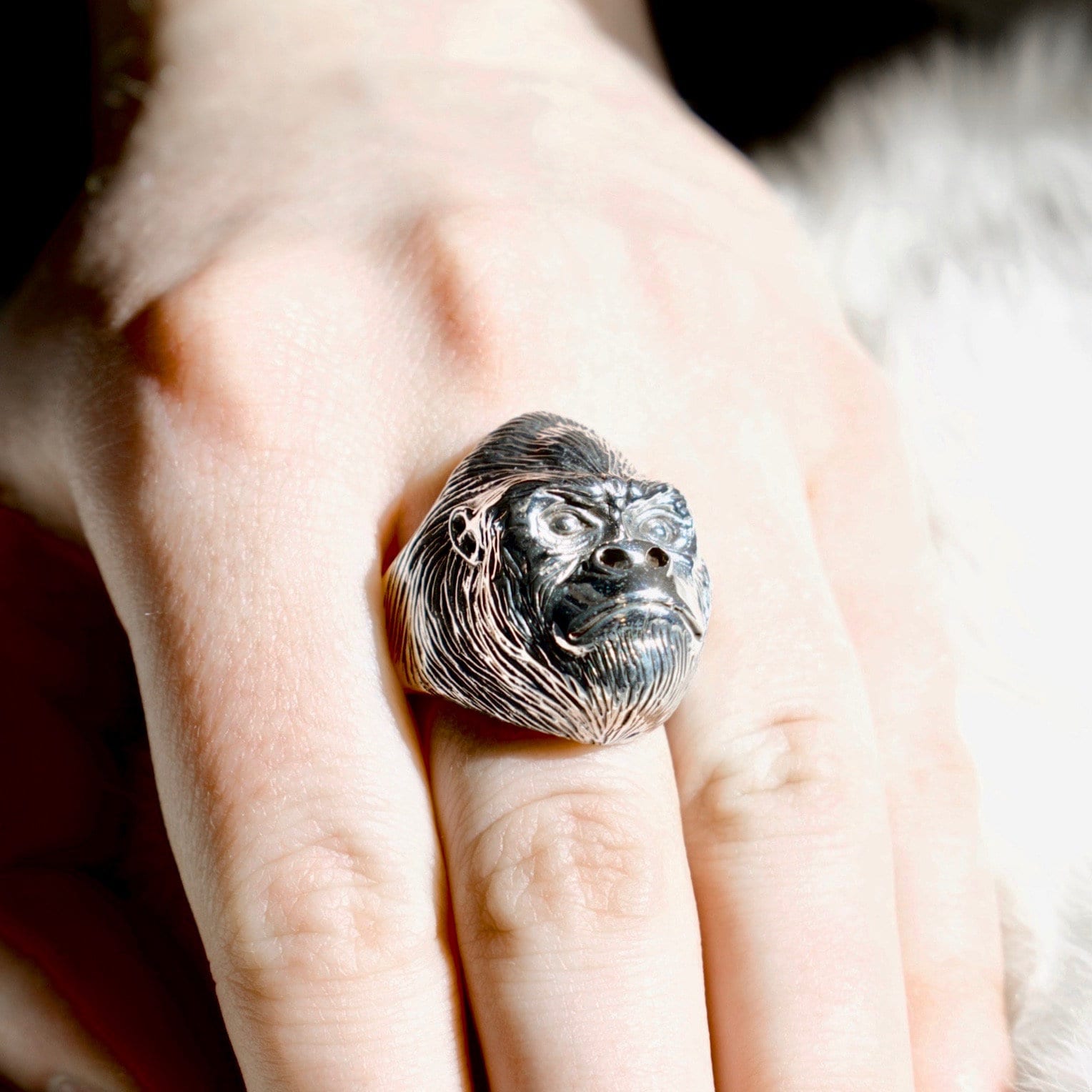 King Kong Ring // Sterling Silver Ring // Statement Ring // | Etsy