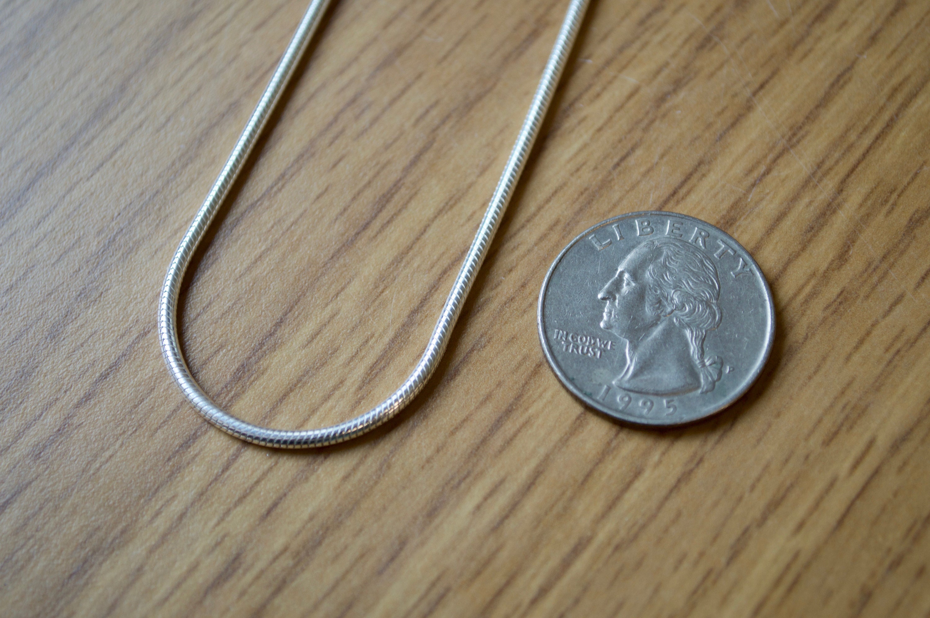 2m Snake Chain // Silver Chains // Sterling Silver // Village | Etsy