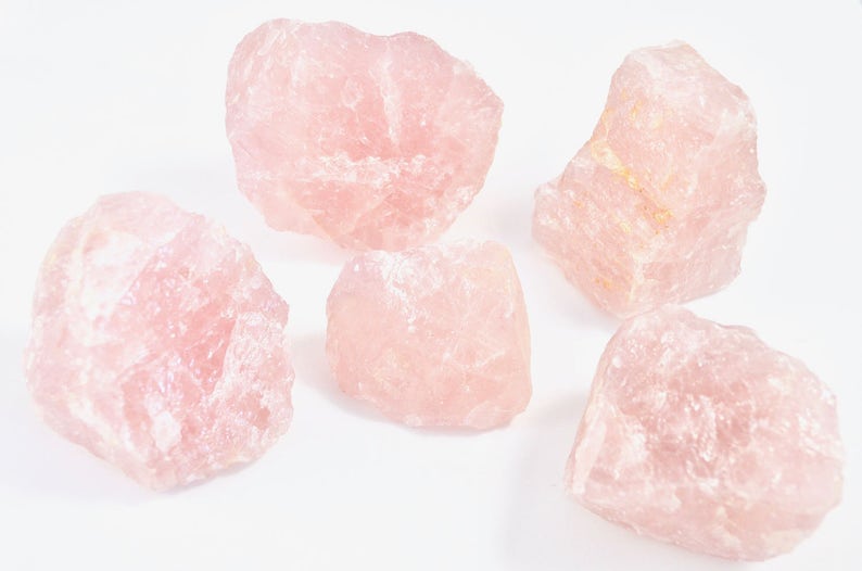 Small Raw Rose Quartz Specimen // Raw Rose Quartz // - Etsy
