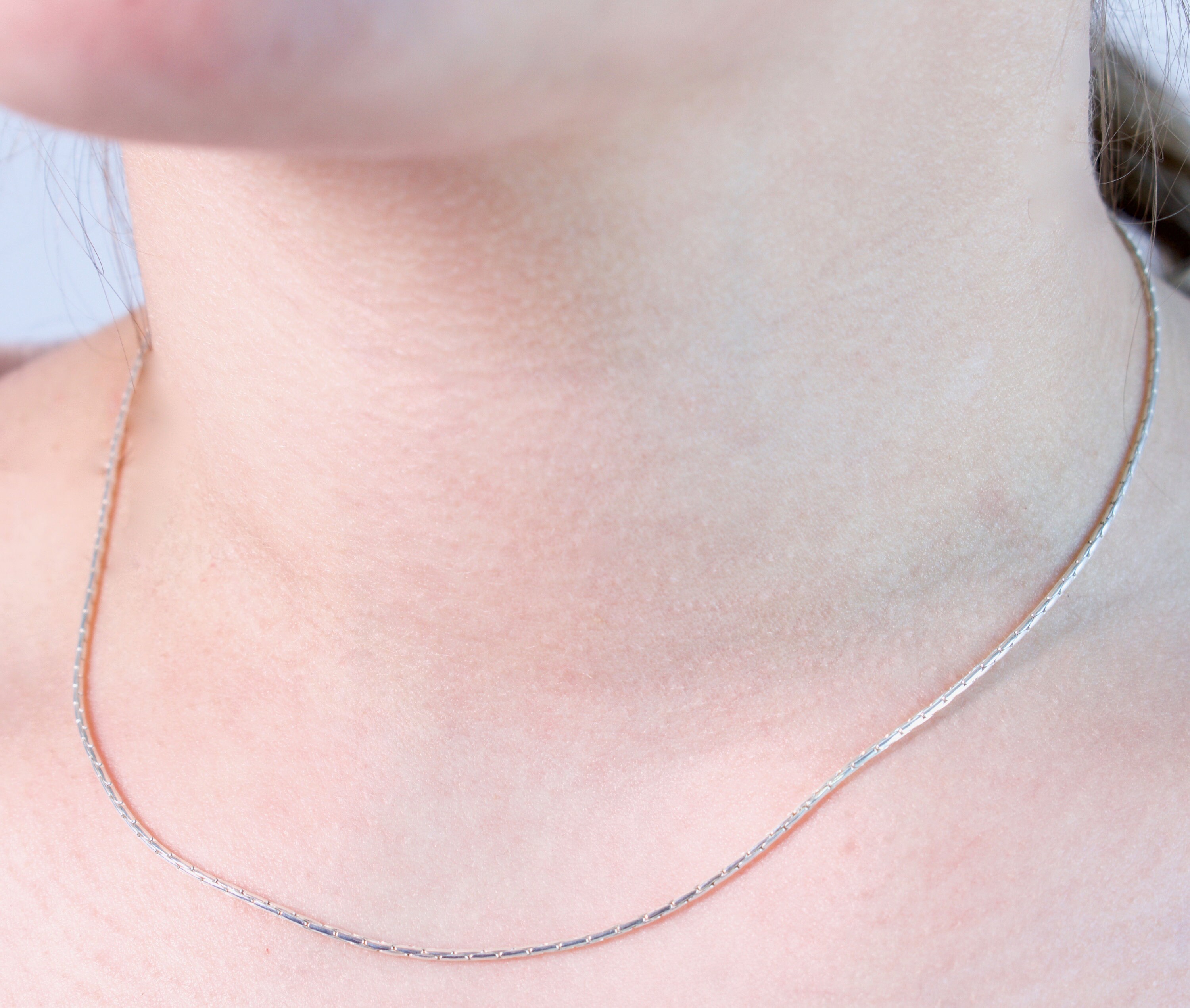 1mm Cobra Chain // Silver Chains // Sterling Silver // Village | Etsy