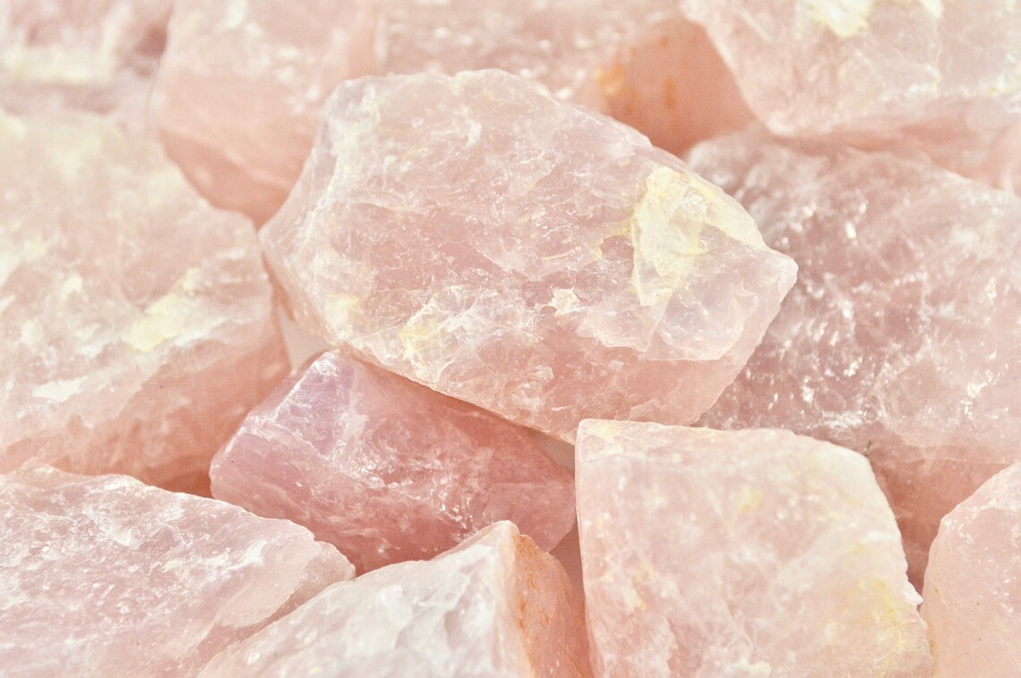 Small Raw Rose Quartz Specimen // Raw Rose Quartz // - Etsy