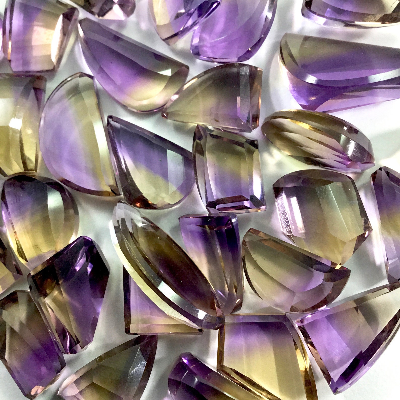 Faceted Ametrine Lots // Ametrine Cabochon // Gems // - Etsy