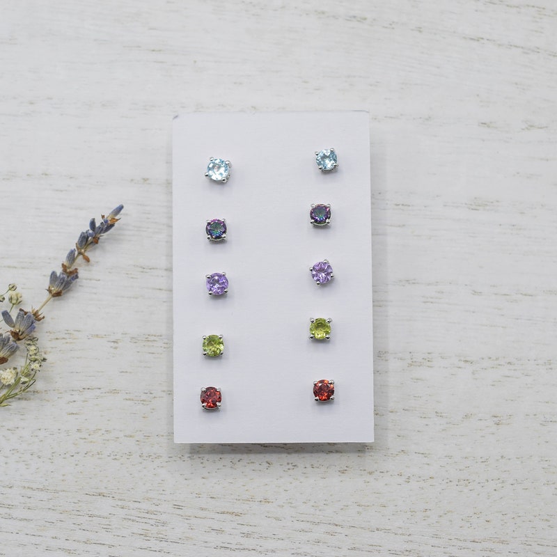 Silversmith and Stone Earrings - Etsy