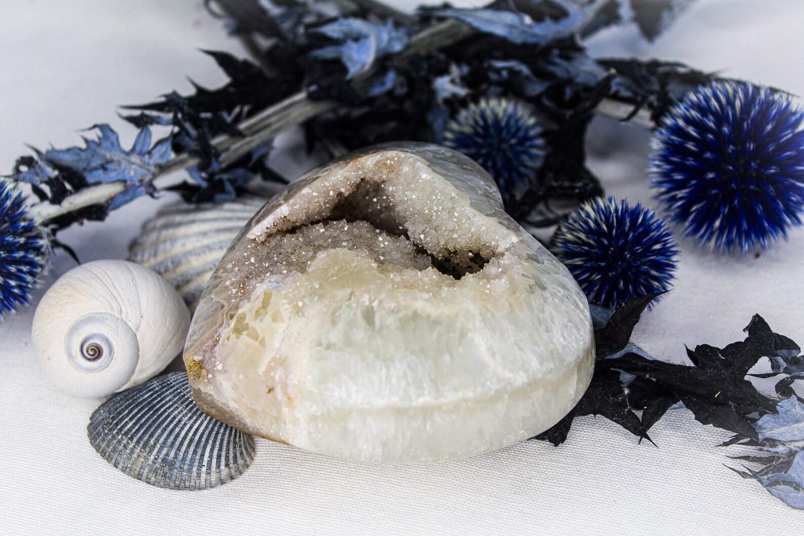 White Amethyst Heart // Amethyst Heart // Amethyst Crystal // - Etsy