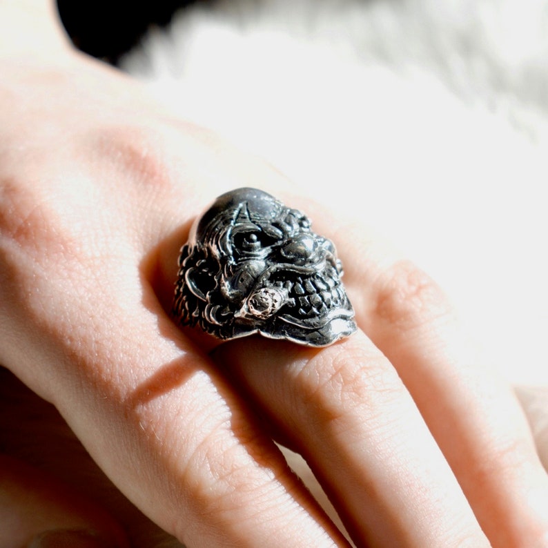 Mob Clown Ring // Sterling Silver Ring // Statement Ring // - Etsy
