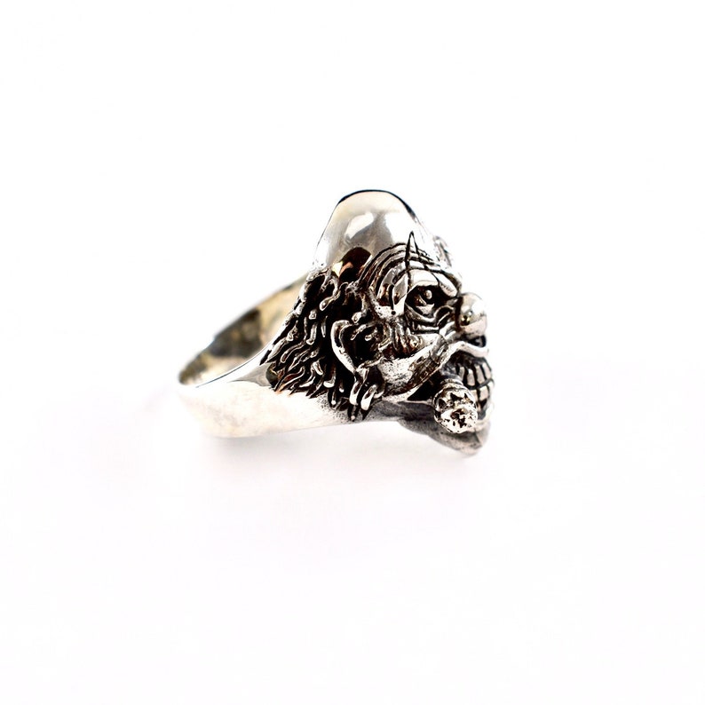 Mob Clown Ring // Sterling Silver Ring // Statement Ring // - Etsy