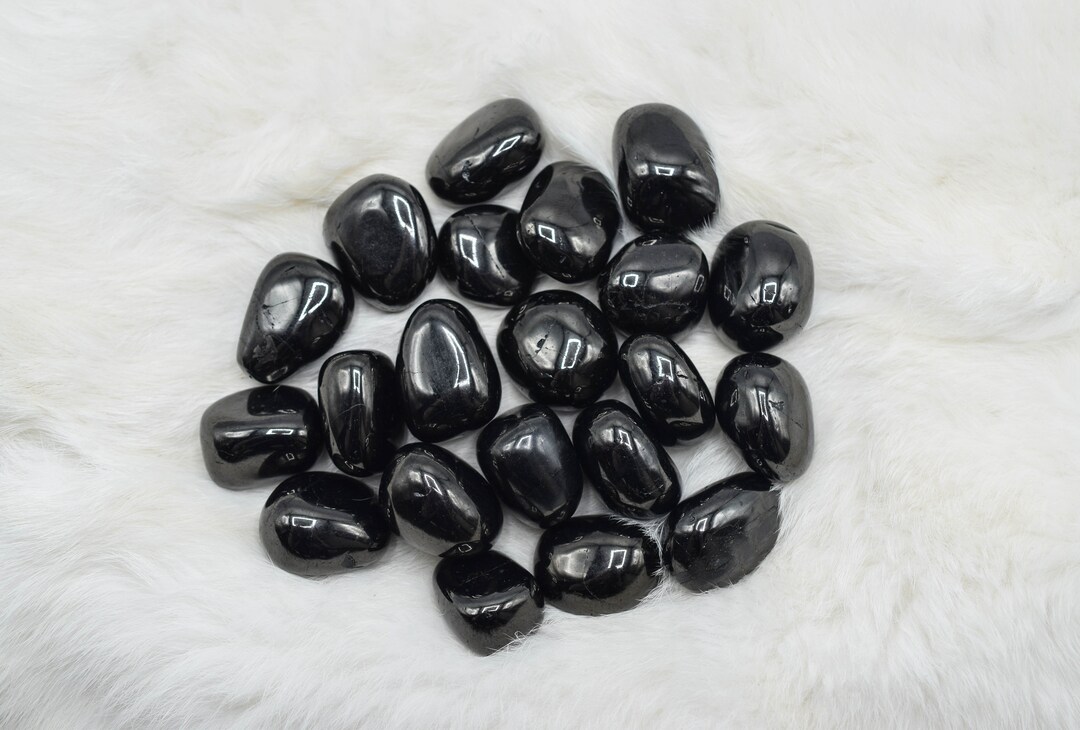 Jet Tumbled Stone // Jet Crystal // Metaphysical Stone // Tumbled ...