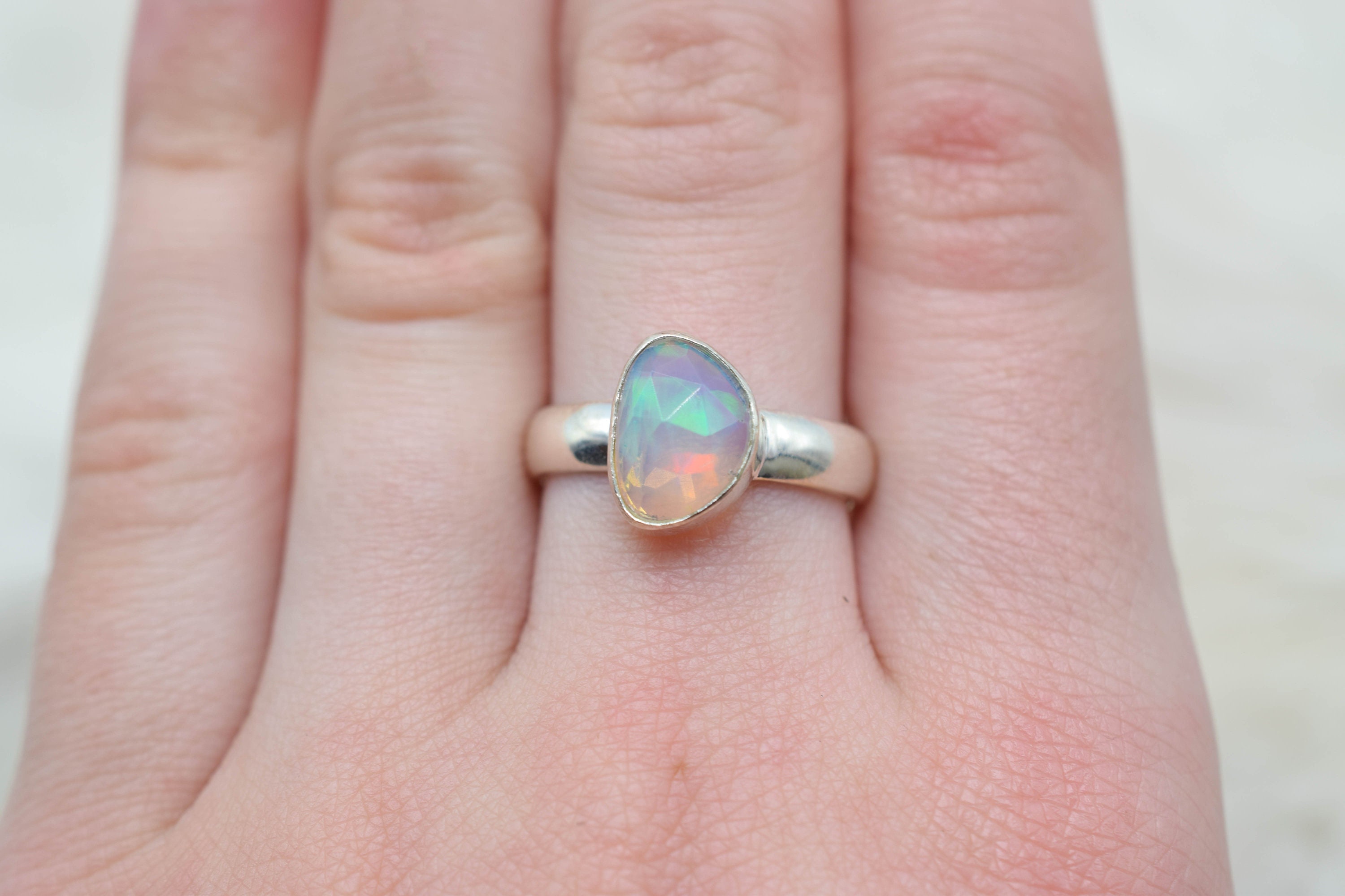 Simple Opal Ring