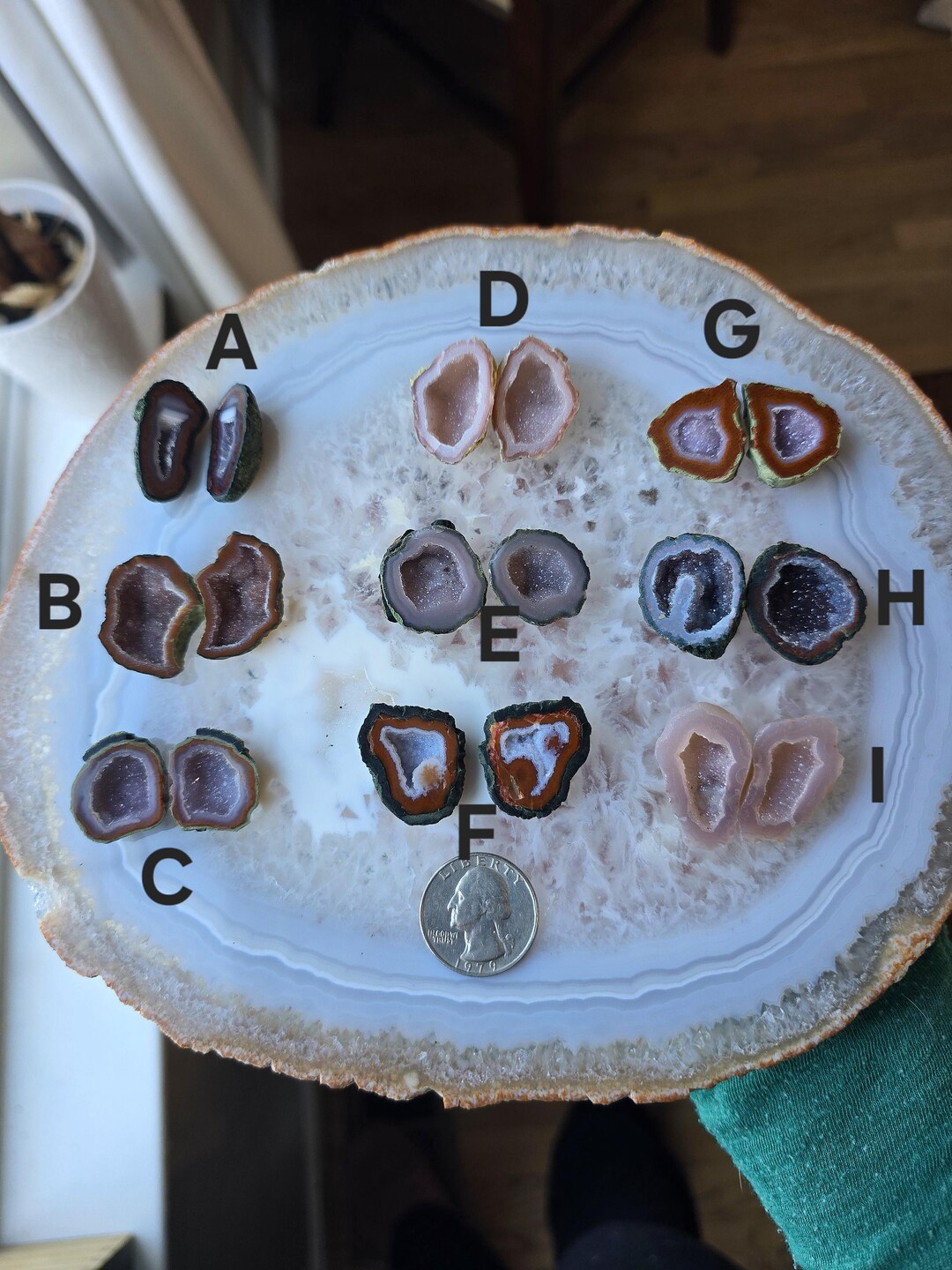 YOU PICK, 1 Pair of Tabasco Geodes - Etsy