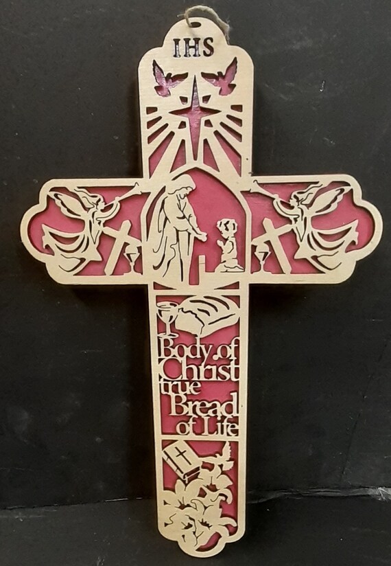 Pink Communion Cross