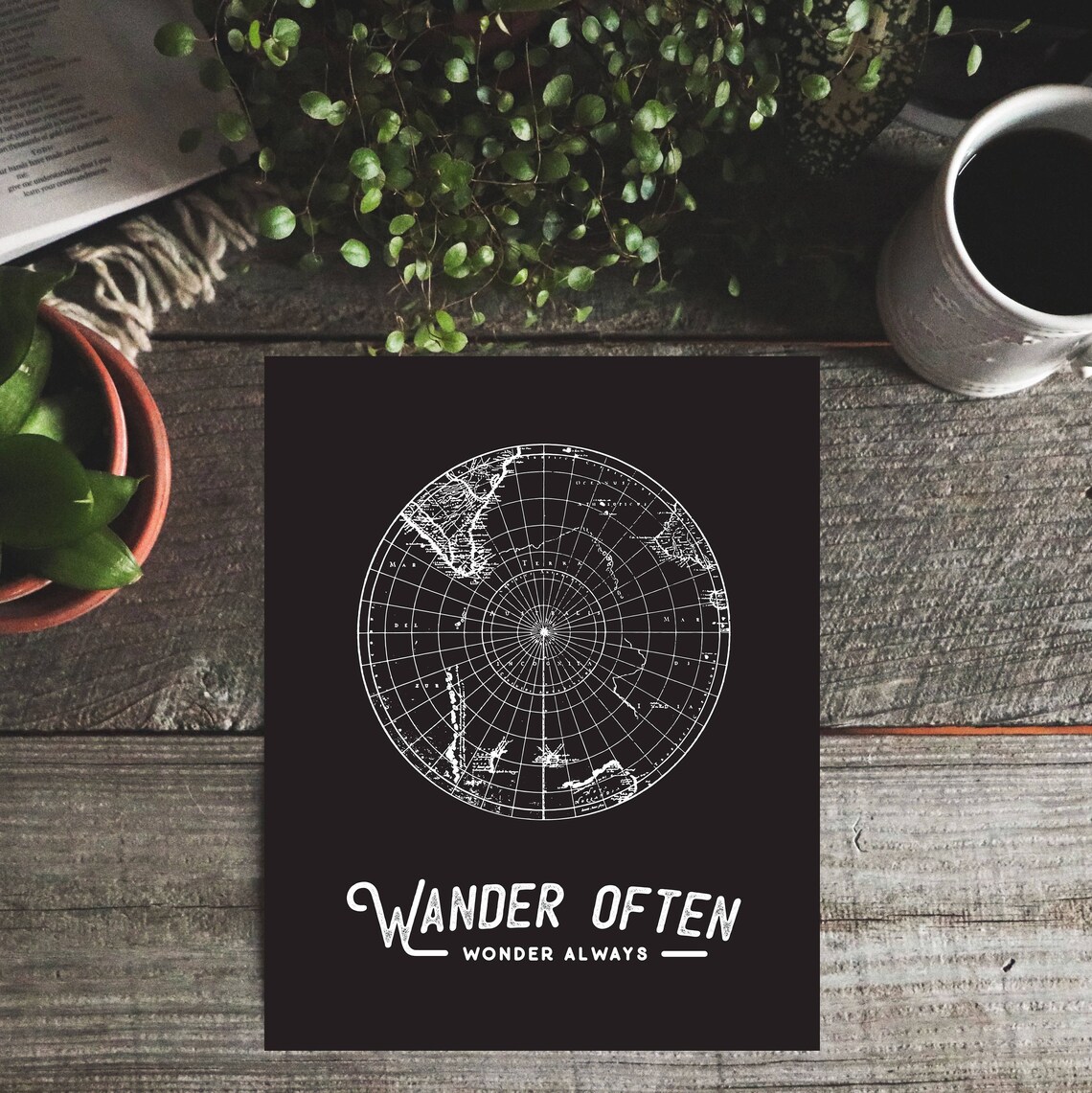 Wanderlust Wall Decor World Map Poster Map Art Adventure - Etsy