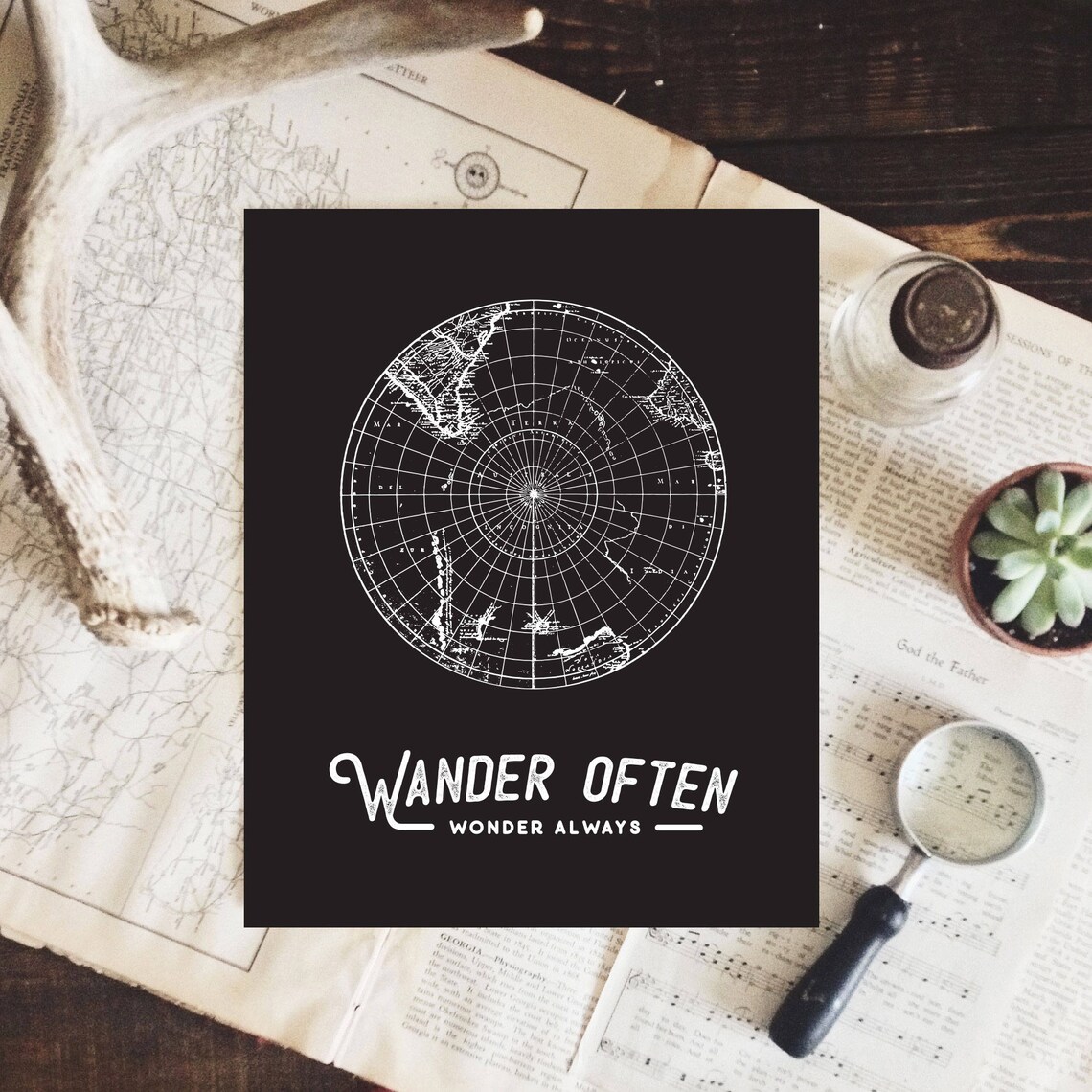 Wanderlust Wall Decor World Map Poster Map Art Adventure - Etsy