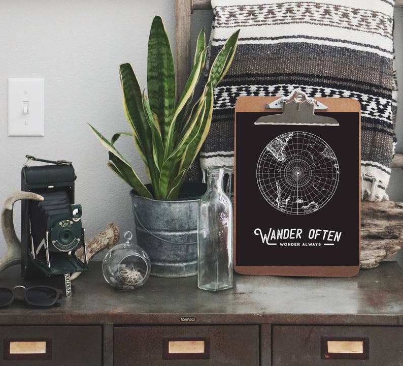 Wanderlust Wall Decor World Map Poster Map Art Adventure - Etsy