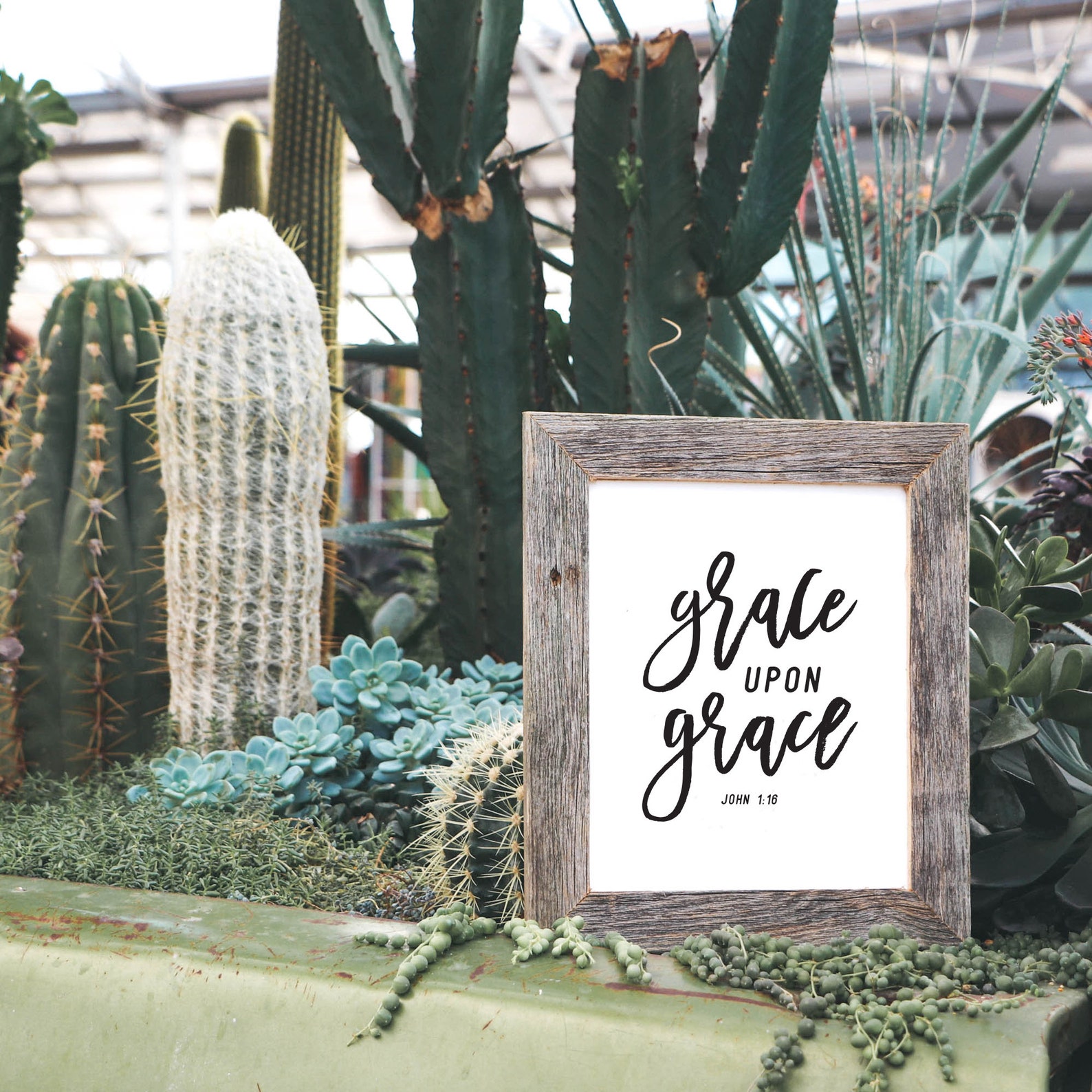 Bible Verse Wall Art Scripture Wall Art Grace Upon Grace - Etsy