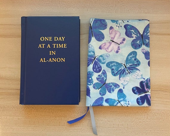 Book Covers One Day at A Time Al-anon Fabric Handmade | Etsy