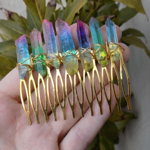 Rainbow Hair Comb, Festival Fashion, LGBT Accessories, Colourful Hair ...
