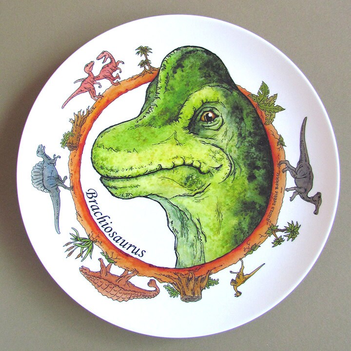 DINOSAUR Plate - Brachiosaurus - Etsy