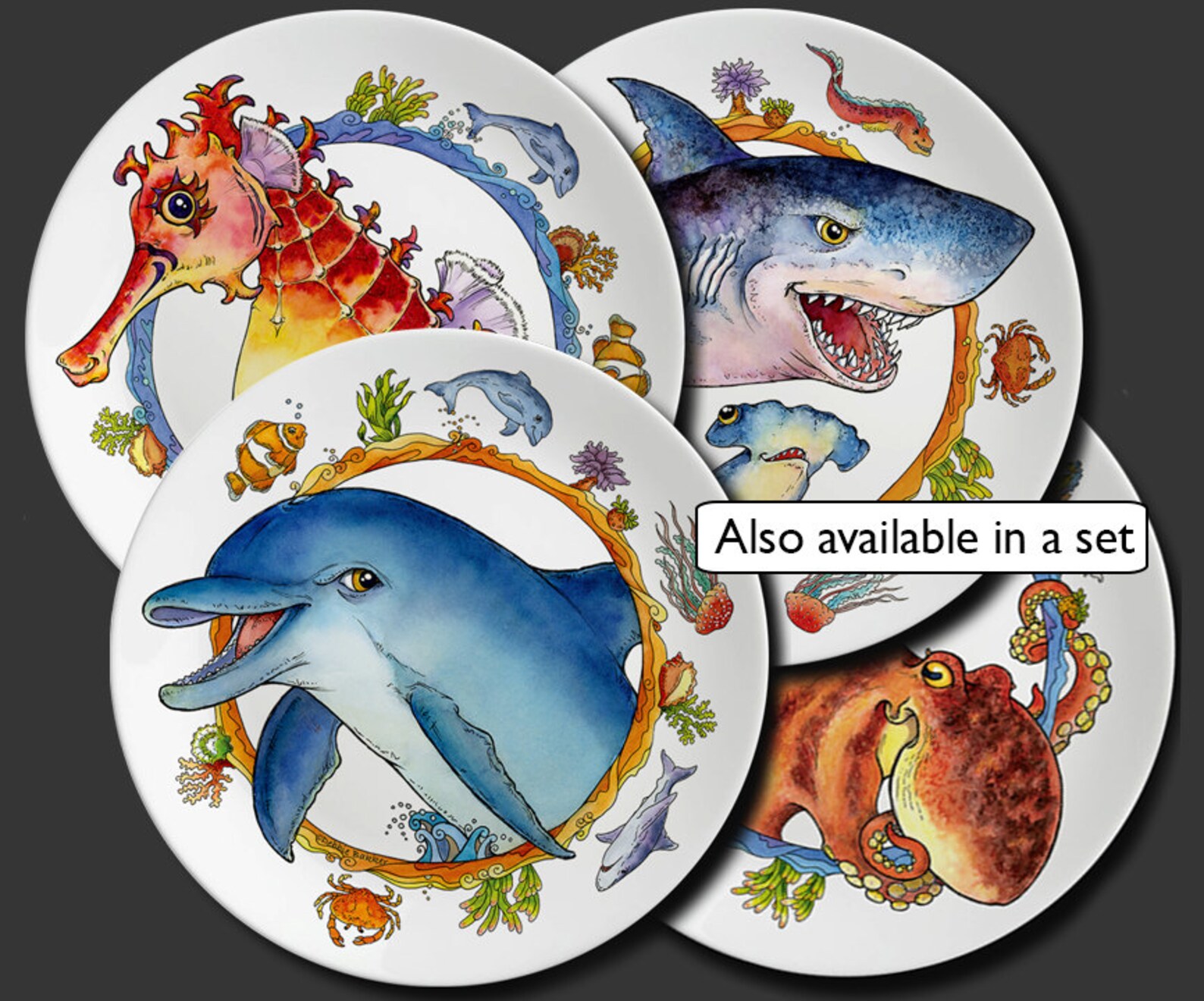 DOLPHIN Dinnerplate - Etsy