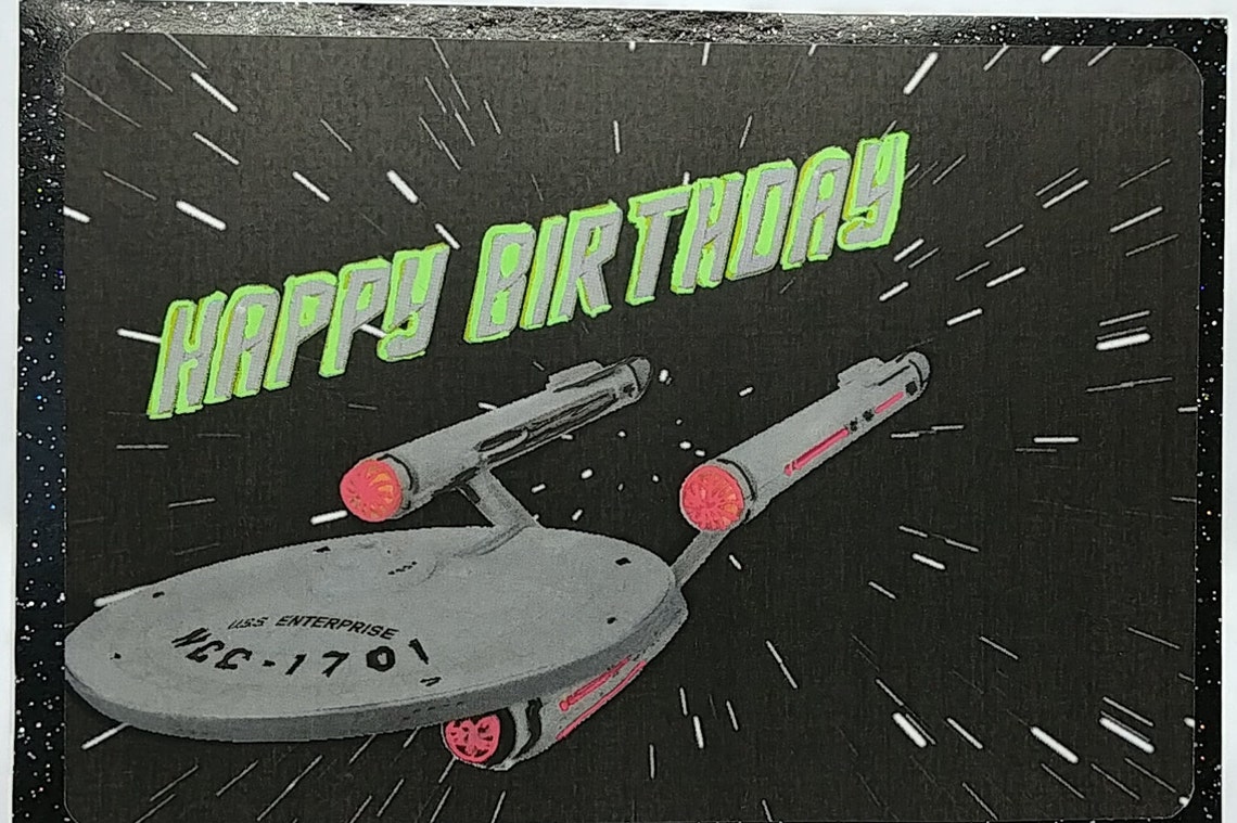 Personalized Greetings card Star trek gamers birthday card | Etsy