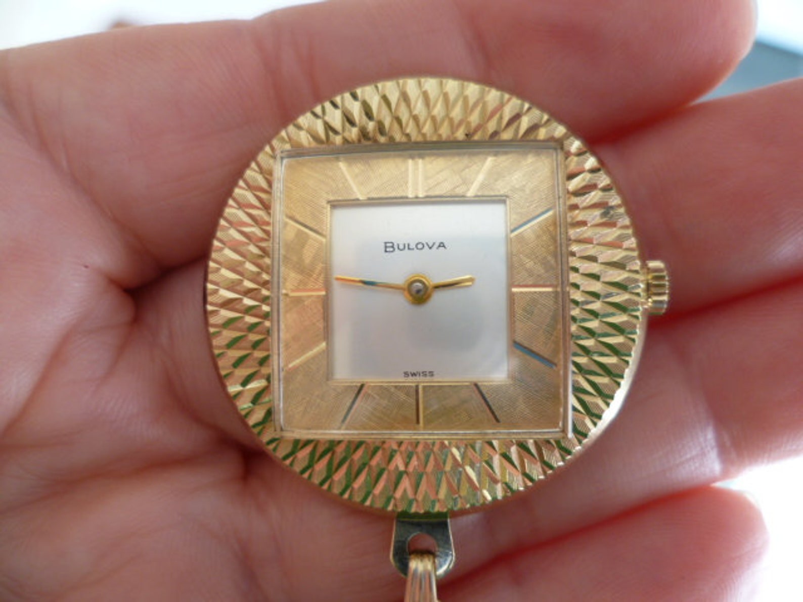 Bulova Pendant Watch, Gold Tone Bulova Watch - Etsy