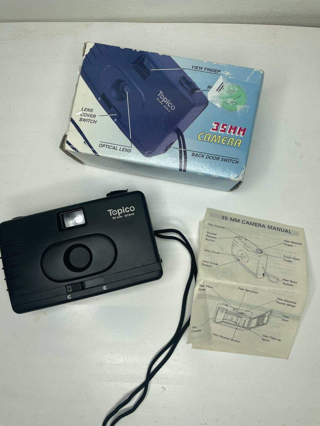 Topico 35mm Point Shoot Compact Film Camera With Box Black - Etsy