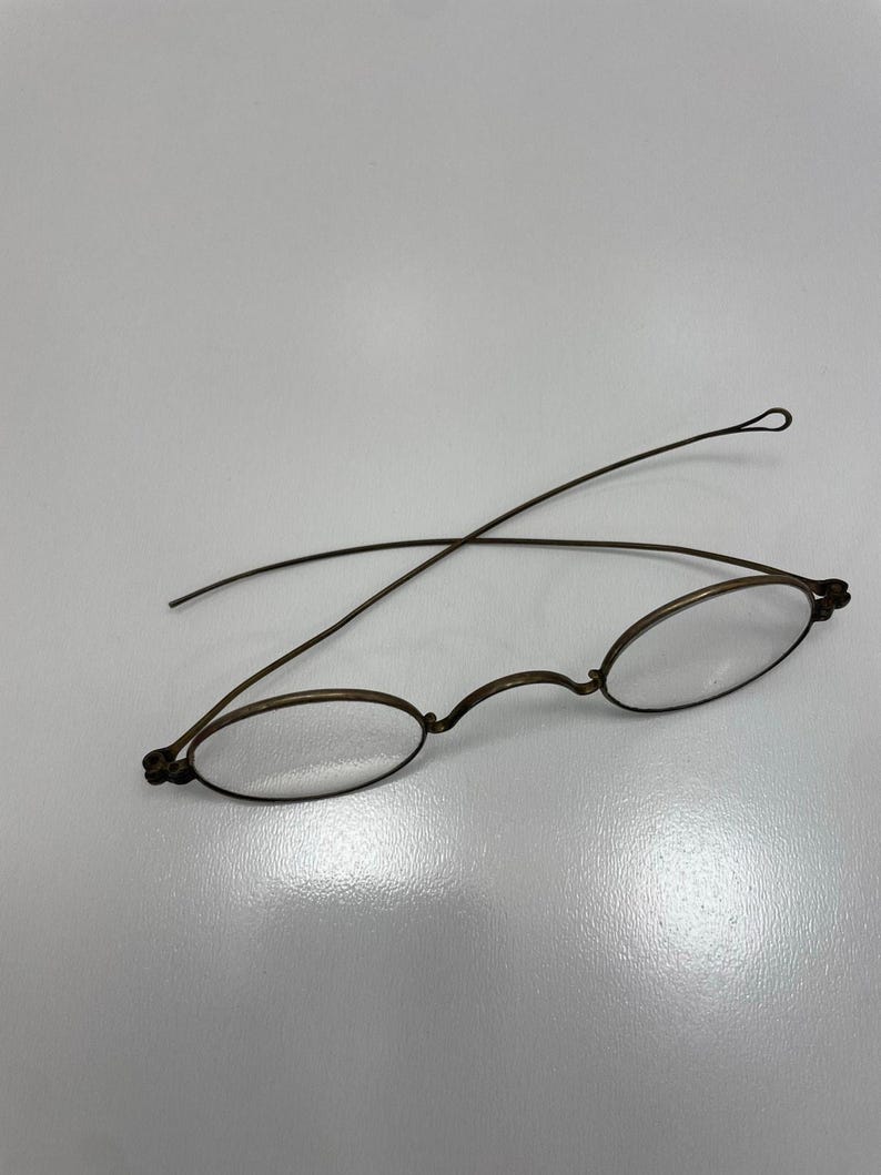 Antique 1800s? Straight Temple Eyeglasses - Etsy