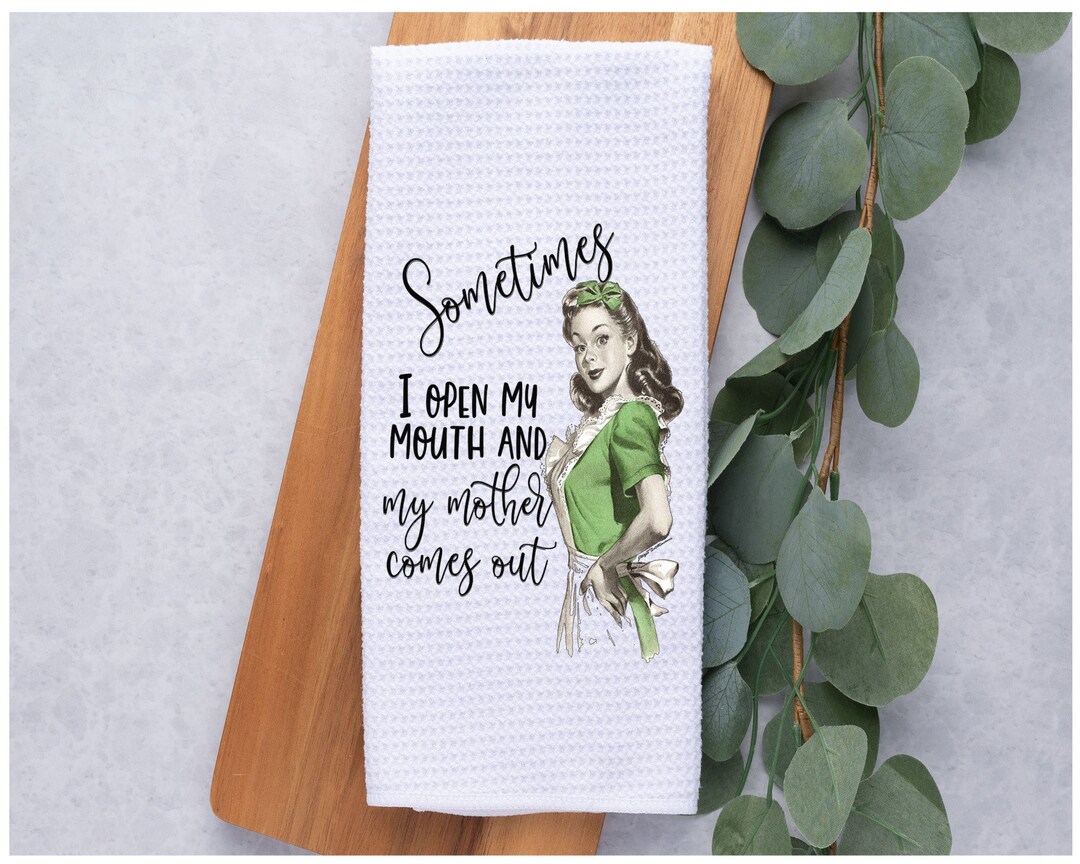 Kitchen Towel Quote - Etsy