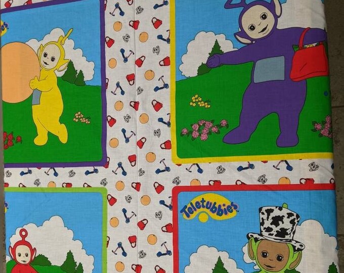 Teletubbies Pillow Panel Fabric Panel Childrens/kids/1990s/tv Nostalgia ...