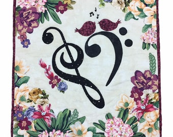 Music theme fabric | Etsy